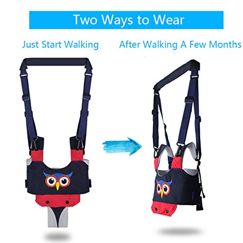 IULONEE Baby Walker, Handheld Kids Toddler Walking Harness Helper Assistant Protective Belt Child Activity Walker Adjustable Standing Up Walking Learning Helper for Toddler 7-24 Month (Blue)