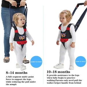 IULONEE Baby Walker, Handheld Kids Toddler Walking Harness Helper Assistant Protective Belt Child Activity Walker Adjustable Standing Up Walking Learning Helper for Toddler 7-24 Month (Blue)