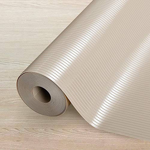 Rxemohesuoh Drawer Liner, Non-Adhesive Shelf Liner, 17.5IN x 20FT Double Sided Non-Slip Cabinet Liner Washable for Kitchen, Shoe Rack - Coffee