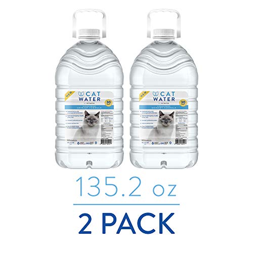 CATWATER by VETWATER | ph-Balanced and Mineral-Free Cat Water | Clinically Proven Urinary Formula | Helps Prevent Cat Urinary Issues, FLUTD | 135.2 oz, 2-Pk, Clear (CW60101-2)