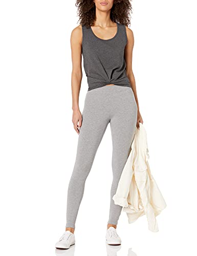 Amazon Essentials Women's Legging, Grey Heather, Large