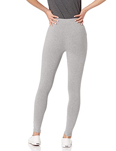 Amazon Essentials Women's Legging, Grey Heather, Large