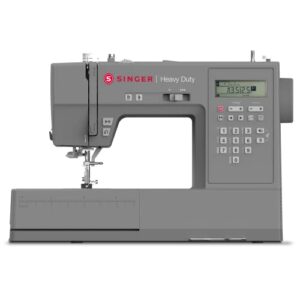 singer | hd6700 electronic heavy duty sewing machine with 411 stitch applications - sewing made easy