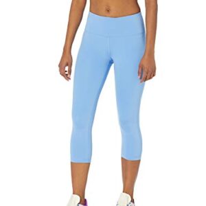 Amazon Essentials Women's Active Sculpt Mid Rise Capri Legging, French Blue, Large