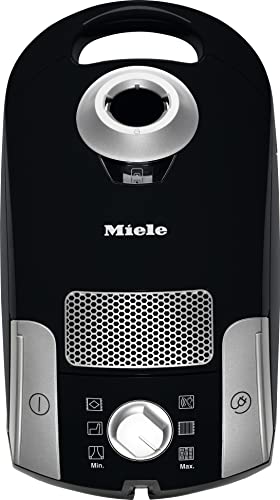 Miele Compact C1 Turbo Team Bagged Canister Vacuum, Obsidian Black