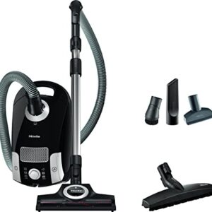 Miele Compact C1 Turbo Team Bagged Canister Vacuum, Obsidian Black