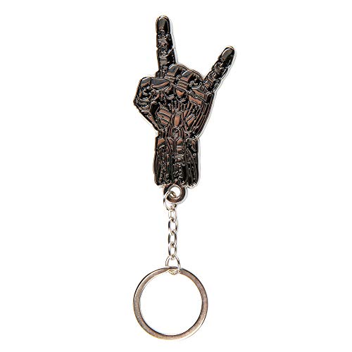 JINX Cyberpunk 2077 Silverhand Metal Key Chain, Metallic, 2.75" Tall