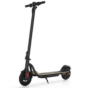 megawheels electric scooter, 3 gears, max speed 15.5 mph, up to 17 miles rang 7.5 ah powerful battery with 8'' tires foldable scooter for adults longer deck, load 265 lbs