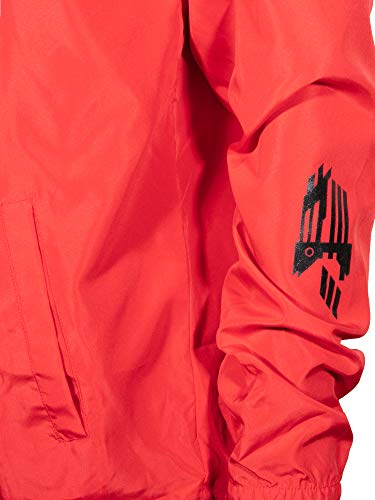 Jinx Cyberpunk 2077 Chippin In Men's Windbreaker Jacket, Red, Large