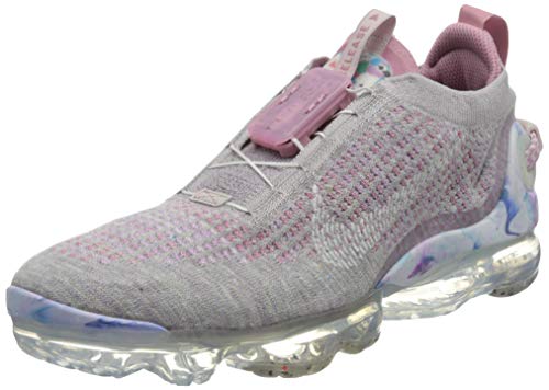 Nike Women's W AIR Vapormax 2020 FK Running Shoe, Black White Barely Volt Atomic Pink Royal Pulse Crimson Tint, 3.5 UK