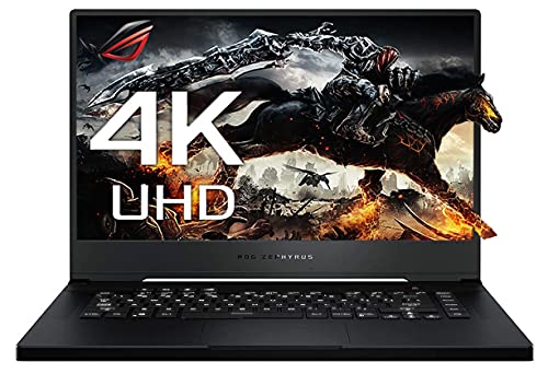 ASUS ROG Zephyrus M15 15.6" 4K Ultra HD (3840 x 2160) Gaming Laptop, Intel Core i7-10750H, 16GB Memory, 1TB SSD, NVIDIA GeForce RTX 2060, Windows 10, Prism Black