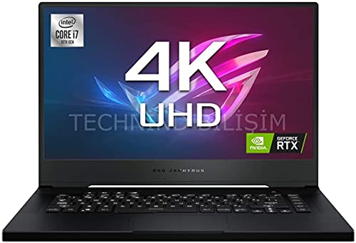 ASUS ROG Zephyrus M15 15.6" 4K Ultra HD (3840 x 2160) Gaming Laptop, Intel Core i7-10750H, 16GB Memory, 1TB SSD, NVIDIA GeForce RTX 2060, Windows 10, Prism Black