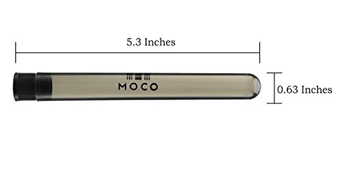 MOCO 10 Pieces Cigarette Storage Tubes, Airtight Smell Proof Odor Sealing Pre-Roll Tubes, Plastic Cigarette Travel Containers, 5.30inch 135mm Fits King Size