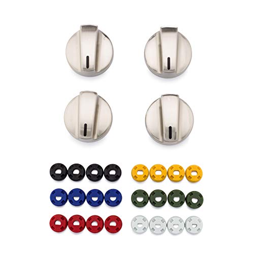 Smart Choice Range Knob Kit, Fits Most, Stainless Steel - KNOBKIT4S