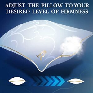 Royal Therapy King-Size Professional Hotel Pillows (2-Pack) - A Set of Premium Plush Gel Microfiber Down Alternative Hypoallergenic Bed Pillows for Your Bedroom - Side, Stomach & Back Sleepers