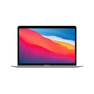 apple 2020 macbook air laptop m1 chip, 13" retina display, 8gb ram, 256gb ssd storage, backlit keyboard, facetime hd camera, touch id. works with iphone/ipad; silver