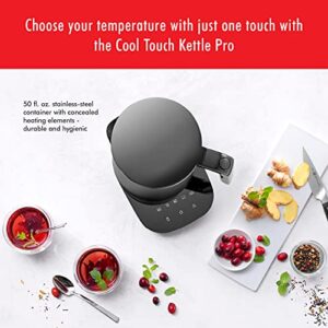 ZWILLING Enfinigy Cool Touch 1.5-Liter Electric Kettle Pro, Cordless Tea Kettle & Hot Water