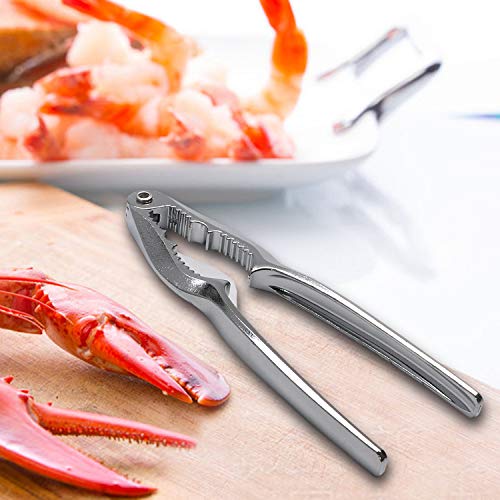 Restaurantware Met Lux 5.7 Inch x 1.5 Inch Lobster Cracker, 1 Single Jaw Crab Leg Cracker - Ergonomic, Corrosion Resistant, Steel Seafood Cracker, Easy To Use, For Seafood