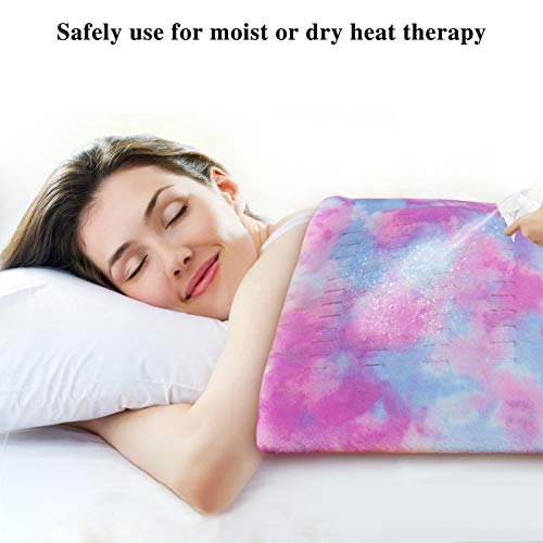 Heating Pad XL King Size by ZXU - Extra Large 12” x 24” - Ultra-Soft Heated Pad with Moist & Dry Heat Therapy Options & Auto Shut-Off - for Neck, Back, Shoulder, Menstrual Pain & Sore Muscle Relief