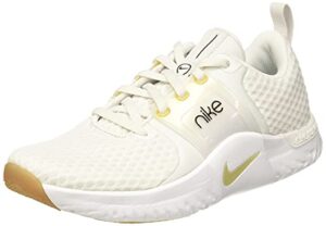 nike women's renew in-season running shoes, platinum tint/metallic gold star, 10 m us