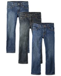 the children's placeboysmultipack basic bootcut jeans dark jupiter/dustbowl wash/med indigo 3-pack8