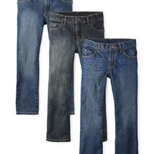 The Children's PlaceBoysMultipack Basic Bootcut Jeans Dark Jupiter/Dustbowl Wash/Med Indigo 3-Pack8