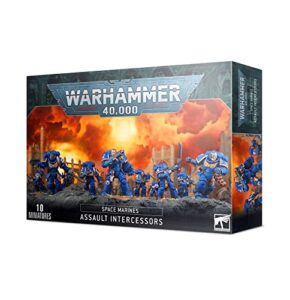 warhammer 40k - space marine primaris intercessors d'assaut includes toy