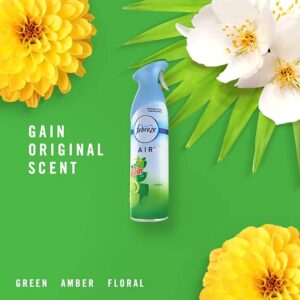 Febreze Air Freshener and Odor Eliminator Spray– one each of Linen & Sky, Original, Hawaiian Aloha and Fresh Scents. 250g or 8.8oz each (Pack of 4)