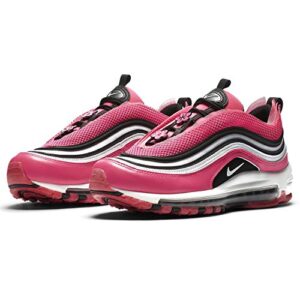 nike womens air max lx, pink blast/white-black, 7 us…