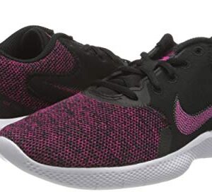 NIKE Women's WMNS Flex Experience RN 10 Running Shoe, Black Fireberry Dk Smoke Grey Iron Grey, 6.5