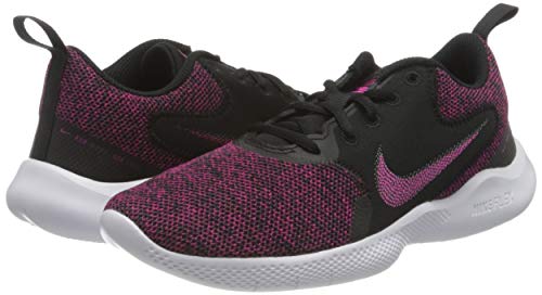 NIKE Women's WMNS Flex Experience RN 10 Running Shoe, Black Fireberry Dk Smoke Grey Iron Grey, 6.5