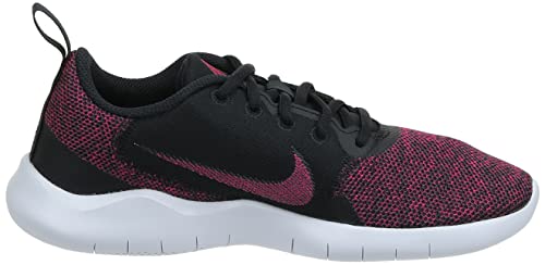 NIKE Women's WMNS Flex Experience RN 10 Running Shoe, Black Fireberry Dk Smoke Grey Iron Grey, 6.5