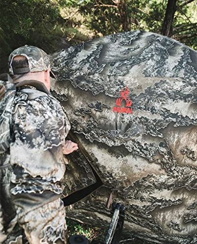 Primal Treestands Wraith 270 Deluxe Blind - 270 Degree One-Way, See-Through Pop-Up Tent 3 Person, Premium Hunting Gear Sporting Good