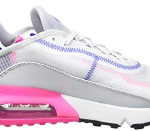 NIKE Women's Mid-Top Trainers Running Shoe, White Concord Pink Blast Pure Platinum, 7.5