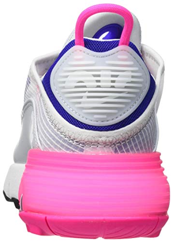 NIKE Women's Mid-Top Trainers Running Shoe, White Concord Pink Blast Pure Platinum, 7.5