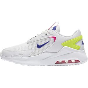 nike women's air max bolt amd shoes, white/indigo burst-pink blast, 9 m us