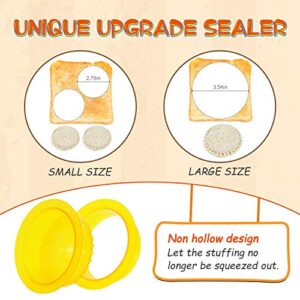 HiYZ Sandwich Cutter and Sealer - 5 PCS Decruster Sandwich Maker - Peanut Butter and Jelly Crustless Sandwich Bread Pancake Maker Cookie Cutter for Kids Children Boys Girls