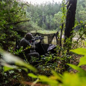 Primos Hunting DoubleBull 3-Panel Stakeout Blind with Surroundview 5 Shoot Through Ports in Mossy Oak Bottomland Camo 65165