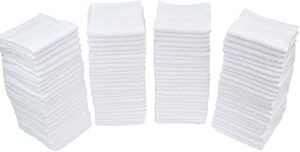 simpli-magic 79379 cotton washcloths, 50 pack, 12â€ x 12â€