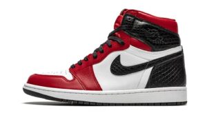 nike women's air jordan 1 high retro shoes, gym red/whte-black, 9