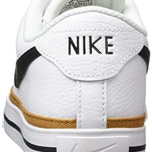 NIKE Women's Low-Top Sneakers, White/Desert Ochre/Team Orange/Black, 5.5