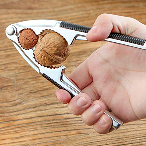 DOITOOL Multitools Nut Shell Opener Nut Crackers Walnut Chestnut Clip Peeler Walnut Plier Heavy Duty Shell Seafood Walnut Opener Tool with Non-Slip Handle for Almonds Hazelnut Crab Opener Macadamia