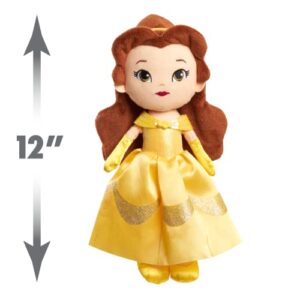 Disney Princess So Sweet Plush Belle in Yellow Dress, 12 Inch Plush Toy, Beauty and The Beast, Officially Licensed Kids Toys for Ages 3 Up, Gifts and Presents by Just Play