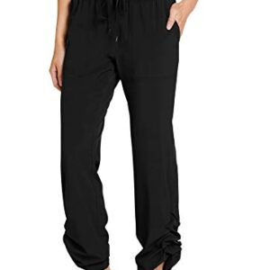 Jockey Women's Activewear Adjustable Ankle Pant, Black, M