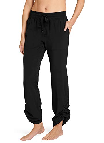 Jockey Women's Activewear Adjustable Ankle Pant, Black, M