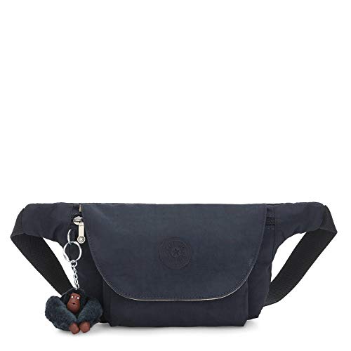 Kipling Womens Women's Arvin Pouch, Waist Strap, Medium Bag, Nylon Travel Pouch, True Blue Tonal, 6 L x 4.75 H 3.5 D US