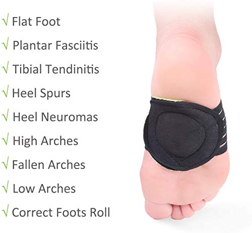 Arch Support,6 Pairs Compression Fasciitis Cushioned Support Sleeves, Plantar Fasciitis Foot Relief Cushions for Plantar Fasciitis, Fallen Arches, Achy Feet Problems for Men and Women