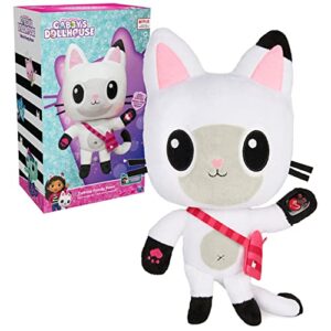 gabby's dollhouse, 13-inch talking pandy paws plush toy with lights, music and 10 sounds and phrases