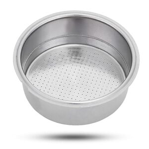 Stainless Steel Coffee Filter, 51mm Double Layer Pressurized Filter Basket Espresso Filter Basket for Portafilter Coffee Machine(Double Cup)