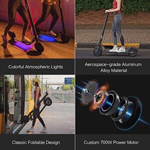 Segway Ninebot E22 E45 Electric Kick Scooter, Lightweight and Foldable, Upgraded Motor Power, Dark Grey